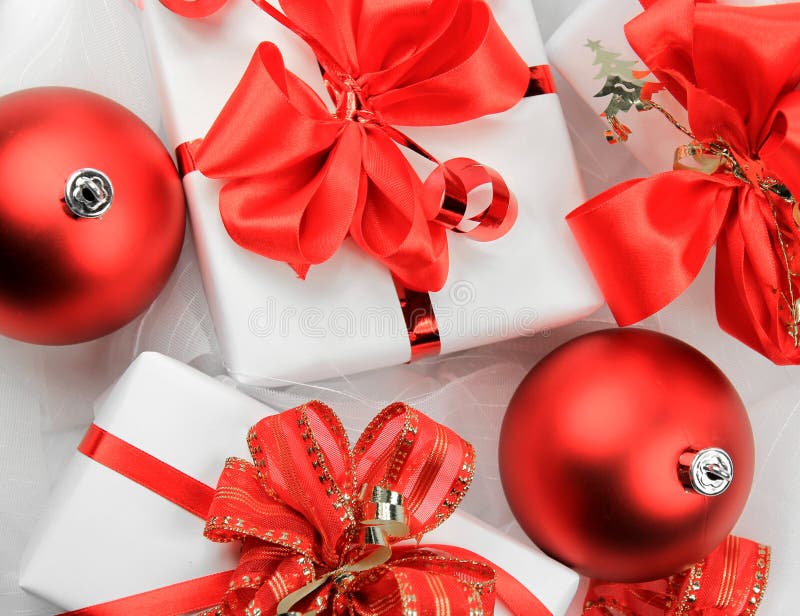 Christmas Wrapping Paper Rolls Stock Image - Image of festive ...