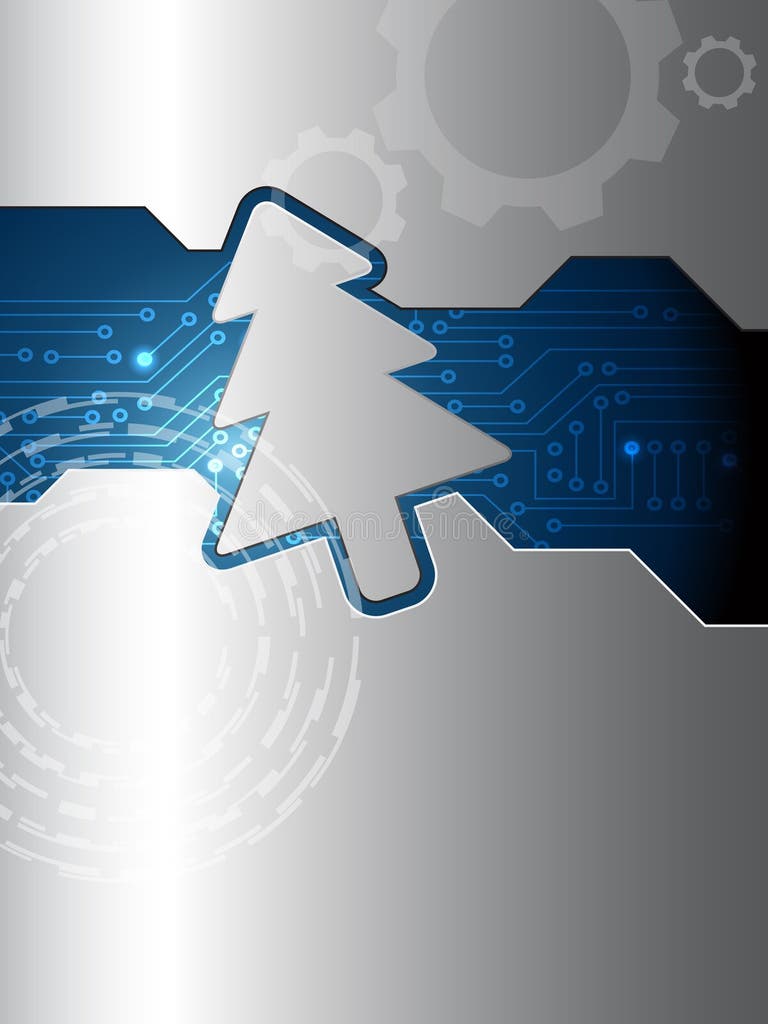 Technical Christmas Tree Stock Illustrations – 366 Technical Christmas ...