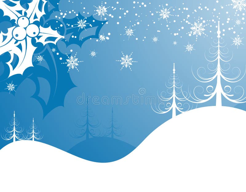 Christmas Background with Dancing Silhouettes, Vector Stock Vector ...
