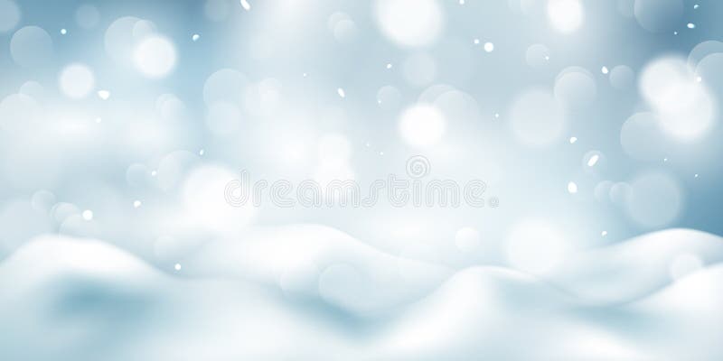 Christmas Background Decorated with White Snow Vector Illustration ...