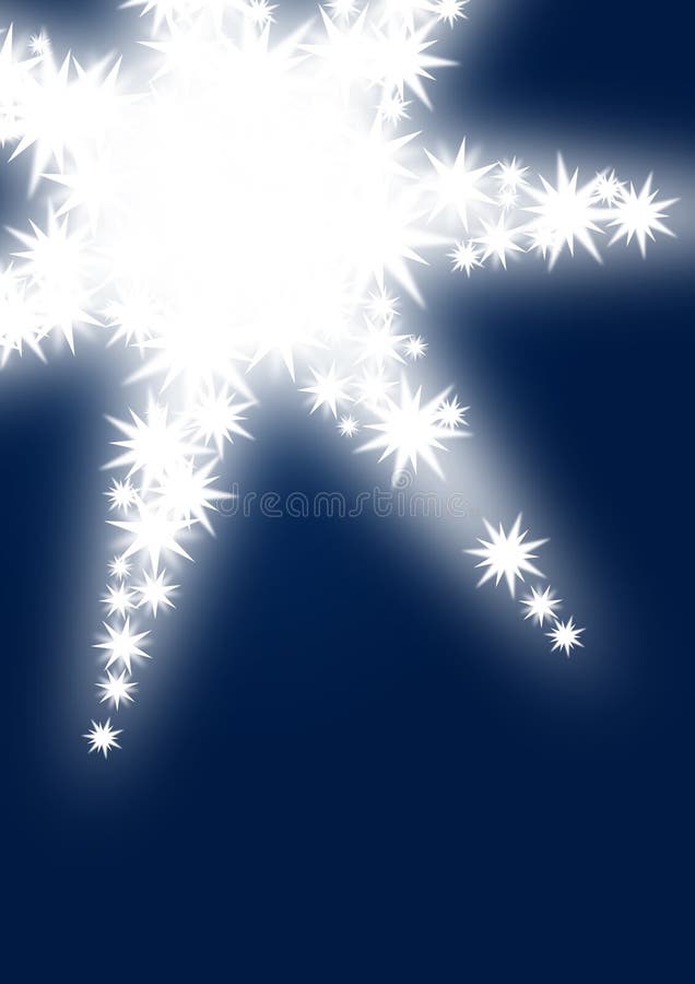 Christmas Background with Falling Star. Stock Illustration ...