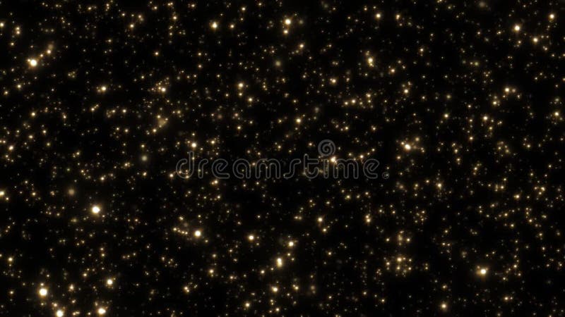 Christmas Background of Golden Light Particles Falling on Black ...