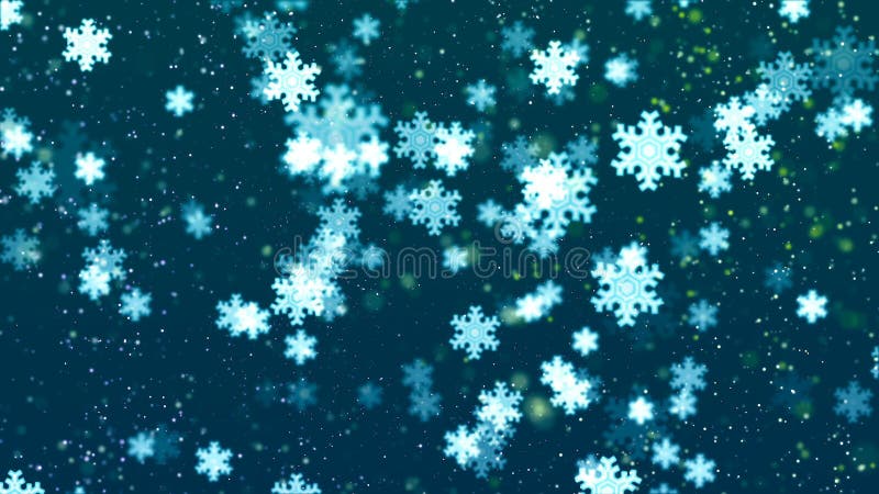 Christmas Background with Nice Falling Snowflakes Stock Illustration ...