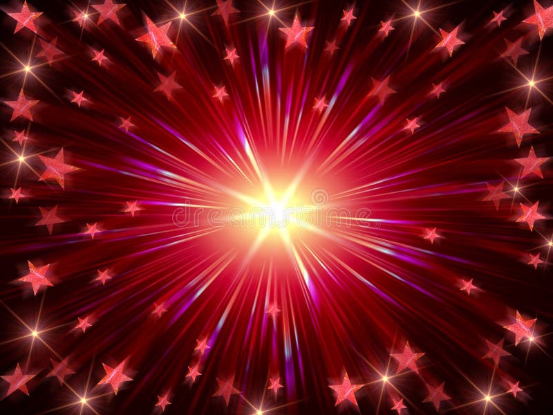 Christmas Background Radiate in Red and Violet Stock Illustration ...