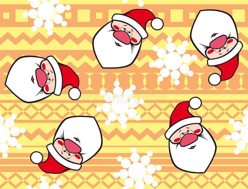 Christmas Background with Santa Claus. Stock Vector - Illustration of ...