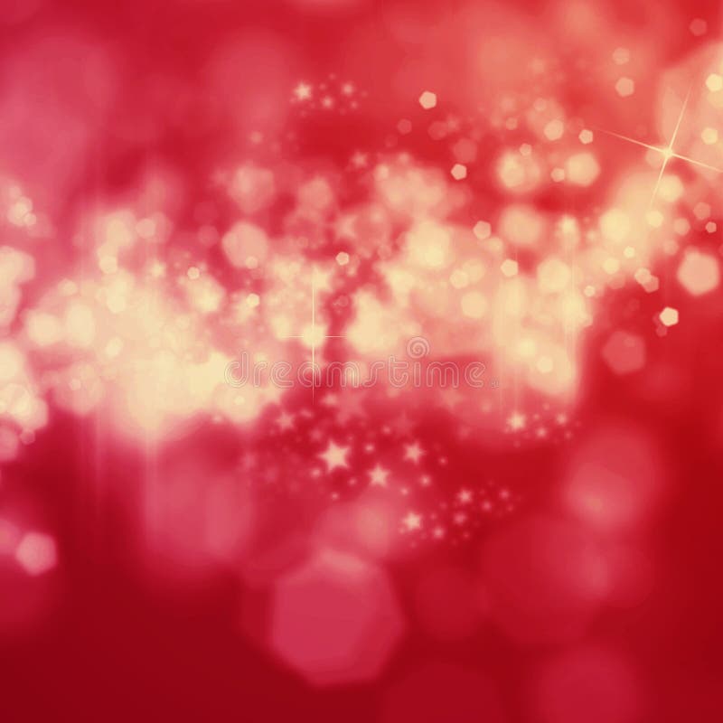 Sparkling Red Christmas Party Lights Background Stock Photo - Image of ...