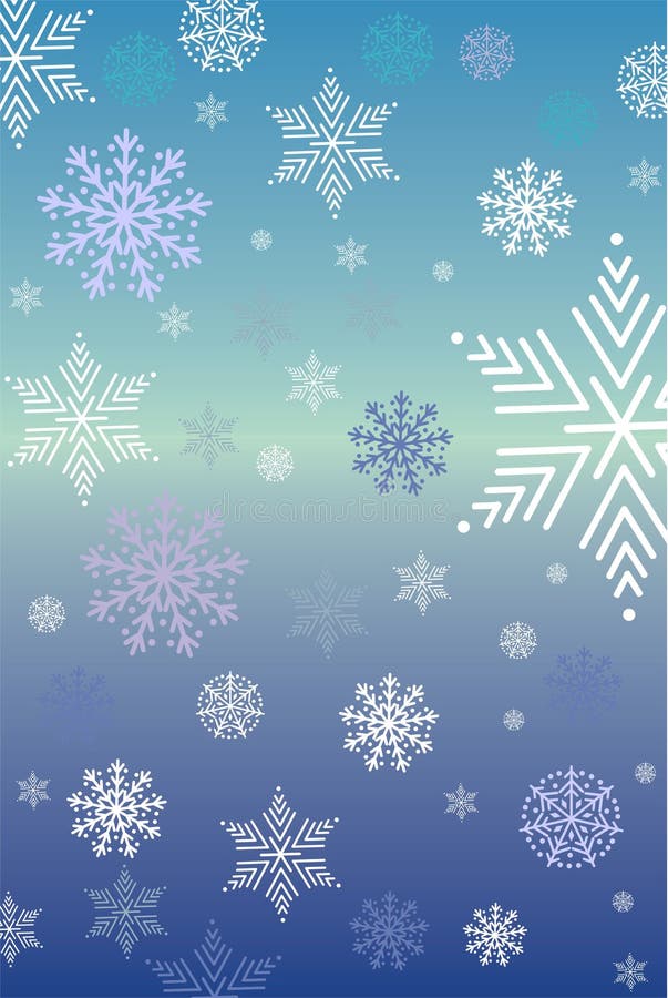 Christmas Background with Snow Star Stock Vector - Illustration of ...