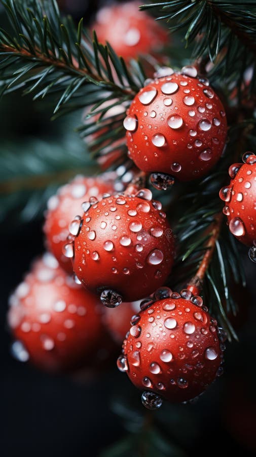 Christmas Background. Christmas Tree Macro Details Close Up Stock ...