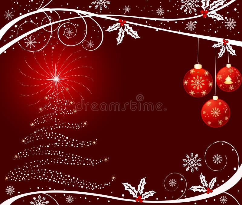Christmas Background Vector Stock Vector - Illustration of snowflake ...