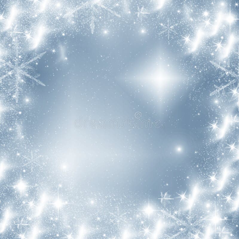 Christmas Background with White Snowflakes Stock Illustration ...