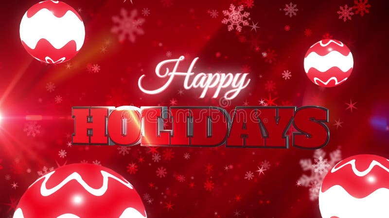 The Word Happy Birthday. Animation with the Text Colored in Stock ...