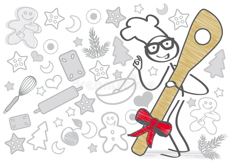 Stick Figure Baking Stock Illustrations – 90 Stick Figure Baking Stock ...