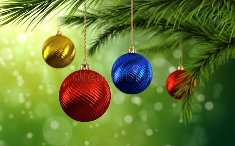 Christmas ball, Abstract image on Christmas theme with christmas balls and