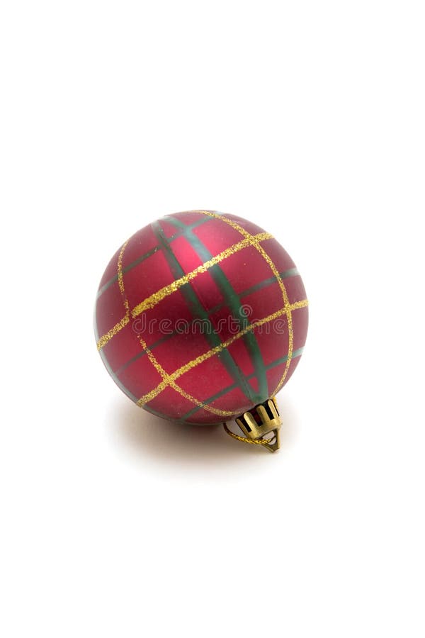 Christmas Ball Isolated on White Stock Image - Image of traditional ...