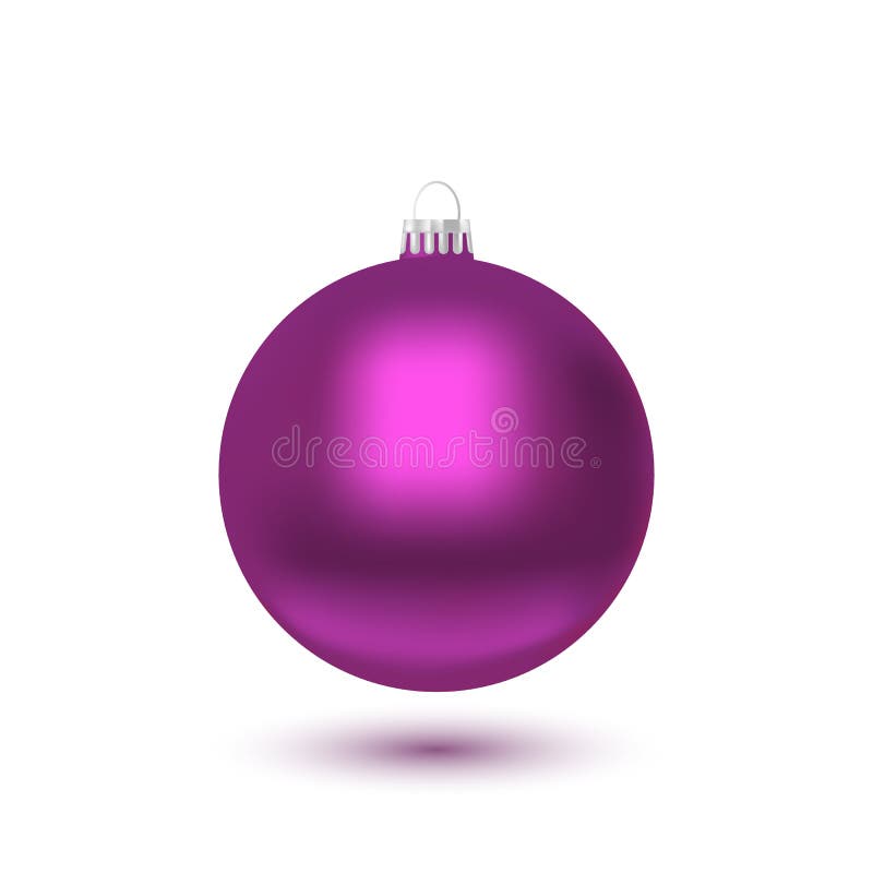 Christmas Ball - Purple - Decorated Design. Stock Illustration ...