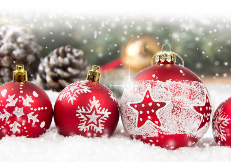 Christmas Ball Row stock image. Image of happy, close - 63649875