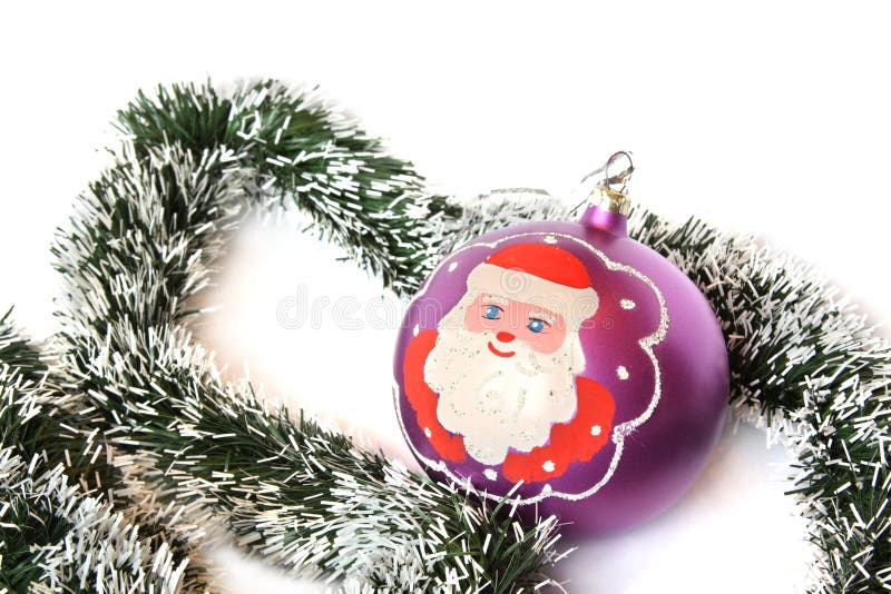 Christmas Ball with Santa Claus Stock Image - Image of green, claus ...