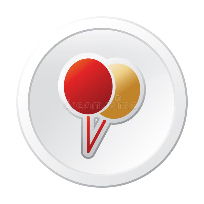 Christmas Balloon Button. Vector Illustration Decorative Background ...