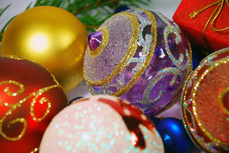 Christmas balls stock image. Image of drink, glass, winter - 3461921