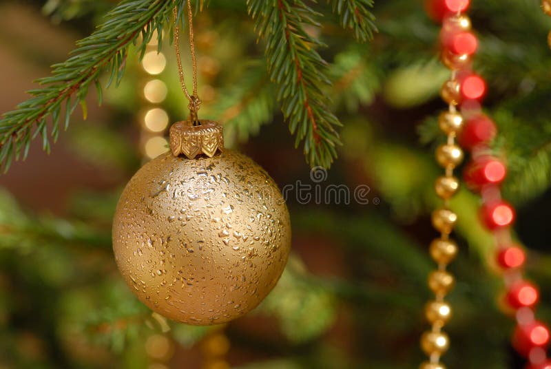 Christmas Balls on Christmas Tree Stock Image - Image of santa ...