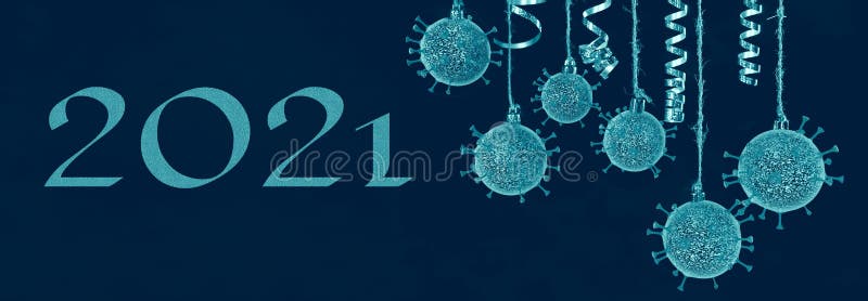 Christmas Balls in the Form of the Virus COVID 19. the Concept of a New ...