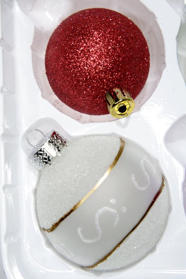 Red Christmas balls stock photo. Image of bauble, colored - 2999202