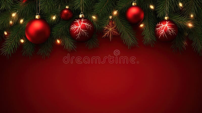 Christmas Background Banner Stock Illustration - Illustration of light ...