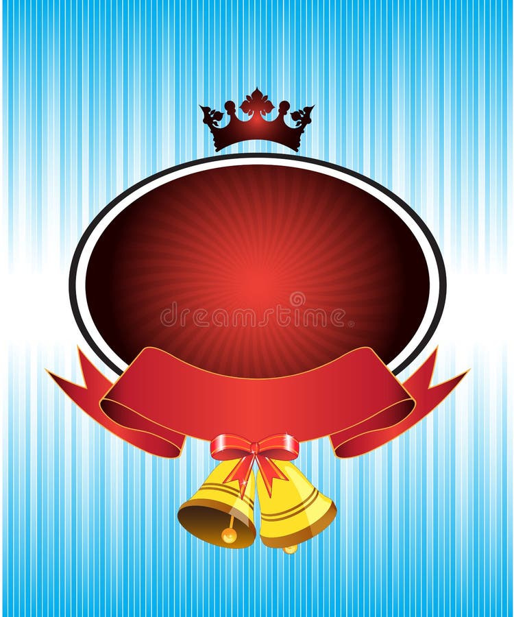 Christmas Banner with Bells Stock Vector - Illustration of present ...