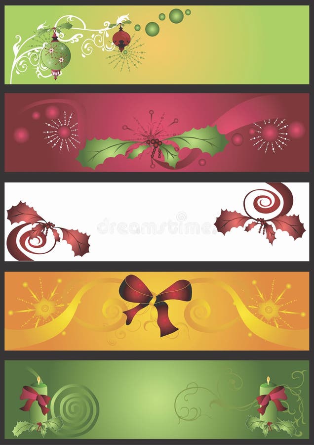 Christmas banners stock vector. Illustration of pattern - 3818132