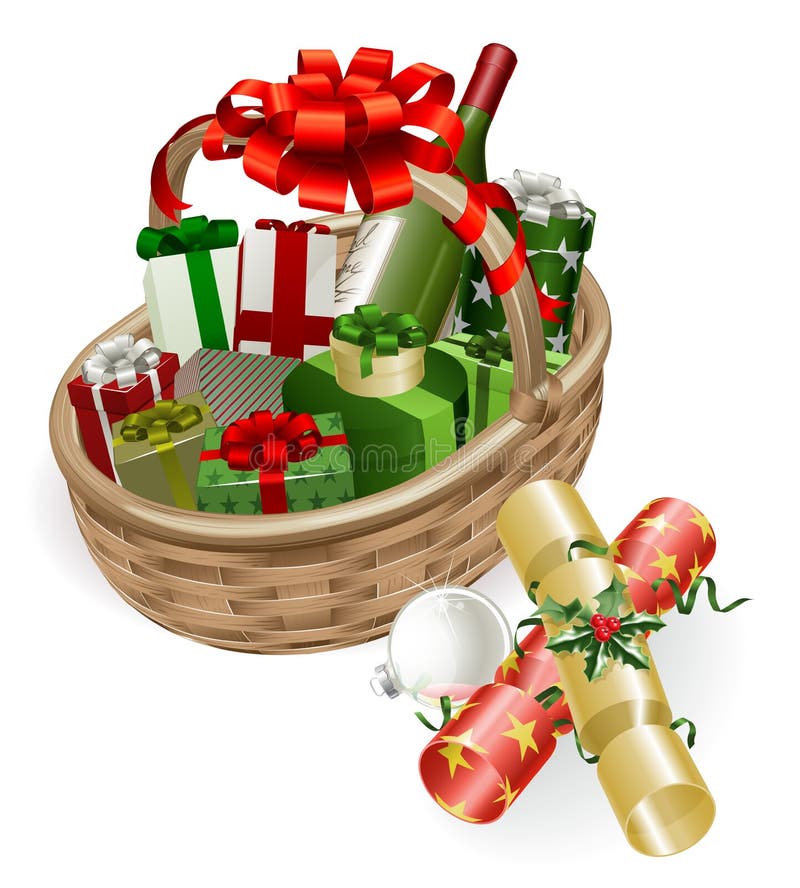Christmas Hamper Stock Illustrations – 653 Christmas Hamper Stock ...