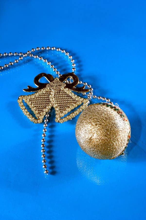 Christmas bauble and bell stock image. Image of background - 3659799