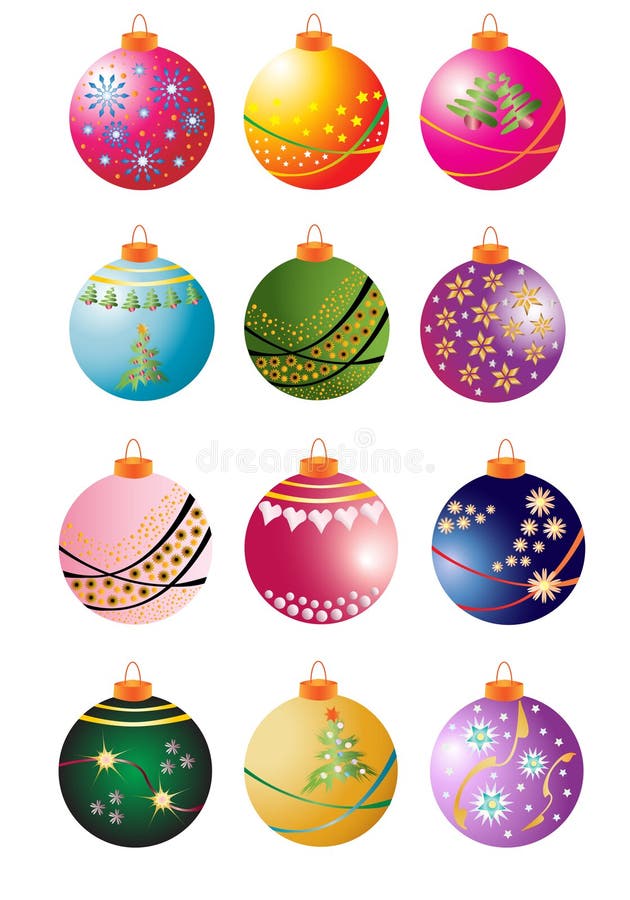 Christmas Bauble Collection Stock Illustration - Illustration of season ...