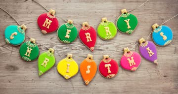 Christmas bauble cookies stock image. Image of home, bauble - 35234883