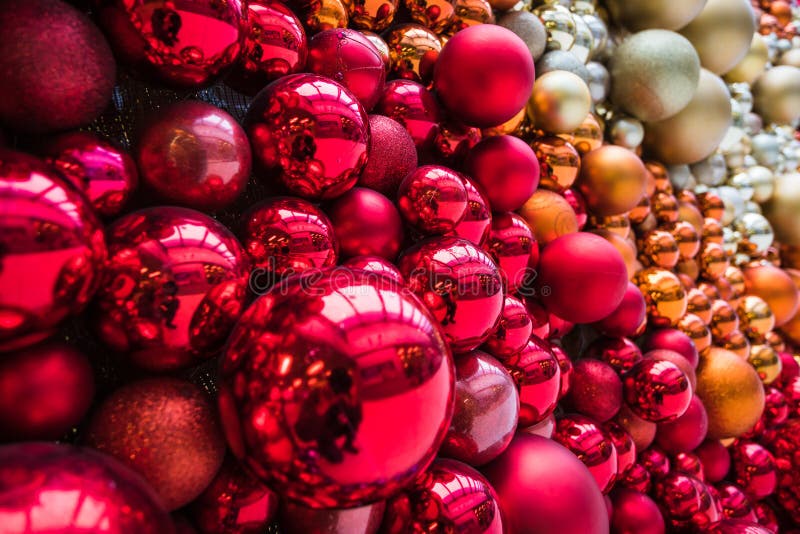 Christmas bauble display stock image. Image of bauble - 264643155