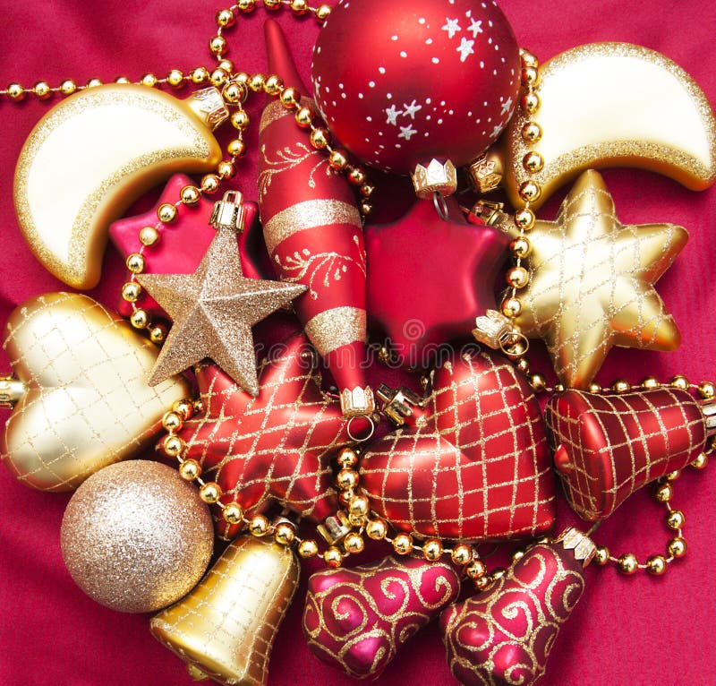 Christmas Baubles stock image. Image of elegance, shiny - 46266231