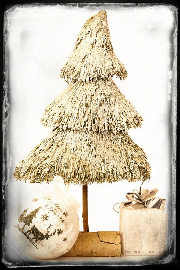 Christmas Baubles in a Retro Frame Stock Photo - Image of frame ...