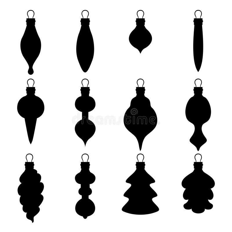 Christmas baubles set stock vector. Illustration of winter - 34094231