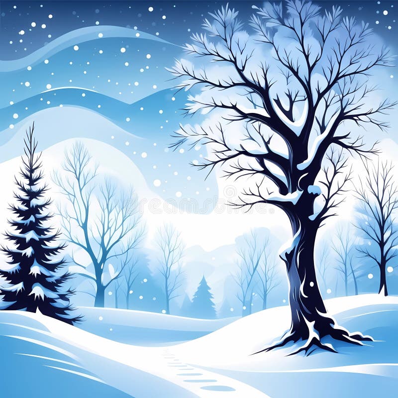 Christmas. Beautiful Vector Image of Christmas. Winter Background Stock ...