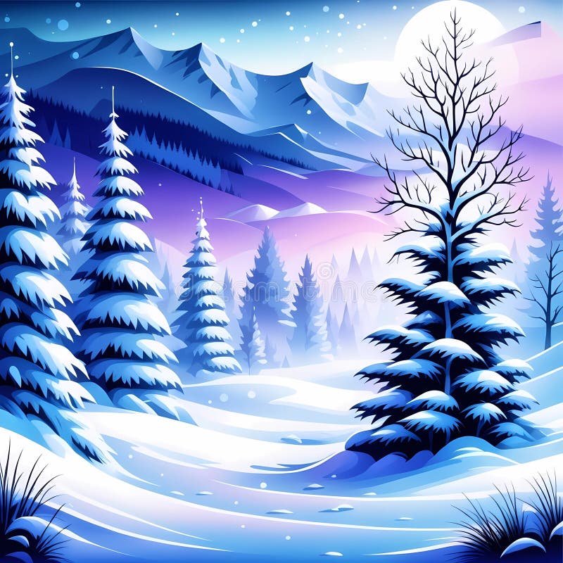 Christmas. Beautiful Vector Image of Christmas. Winter Background Stock ...