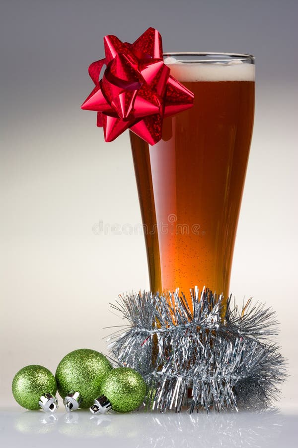 Winter Beer Bottle Merry Christmas Party Stock Photo - Image of brew ...