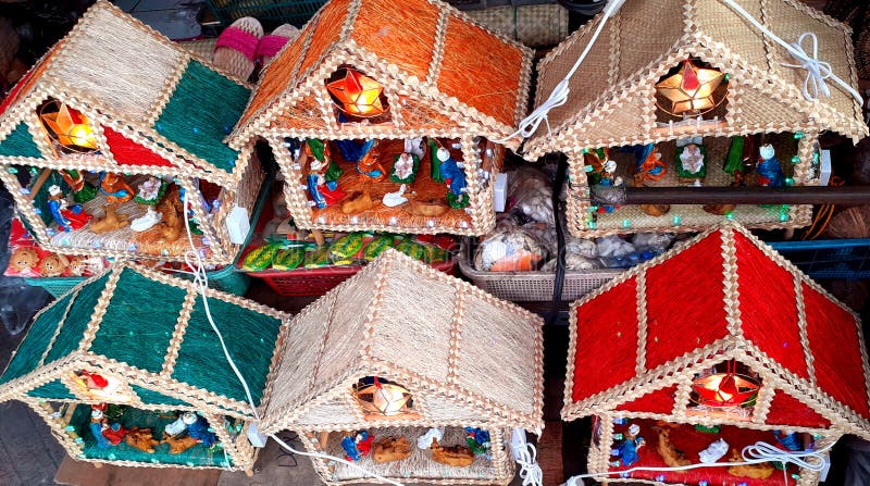 Christmas Belen, Handicraft Made! Christmas 2019. Stock Image - Image ...