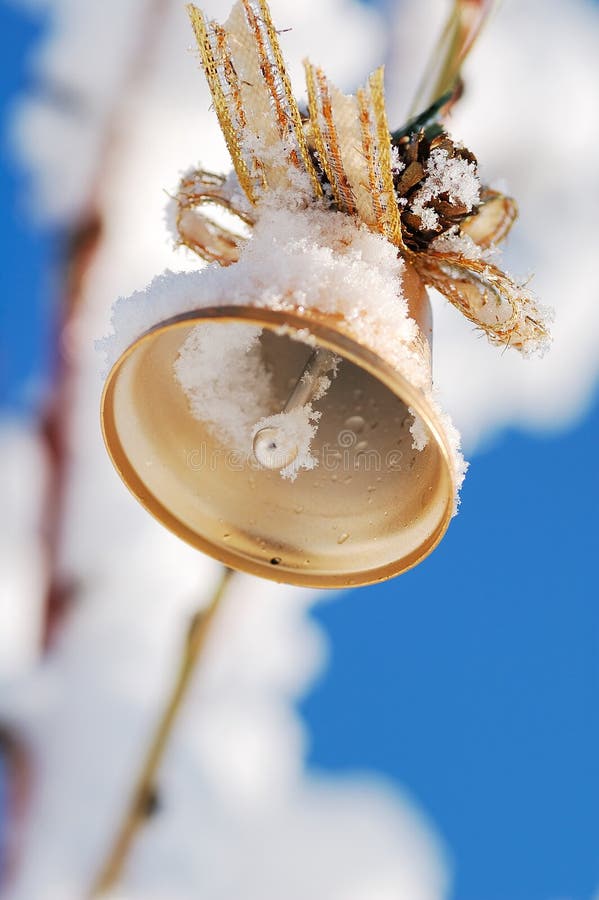 Christmas bell stock image. Image of december, holiday - 12825707