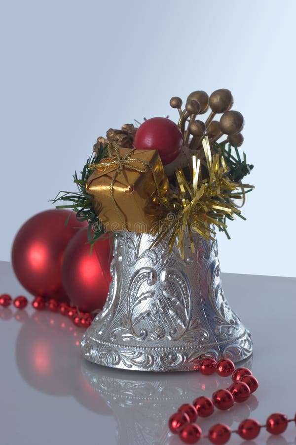 Christmas Bell And Christmas Balls Stock Image - Image of decor, ball ...