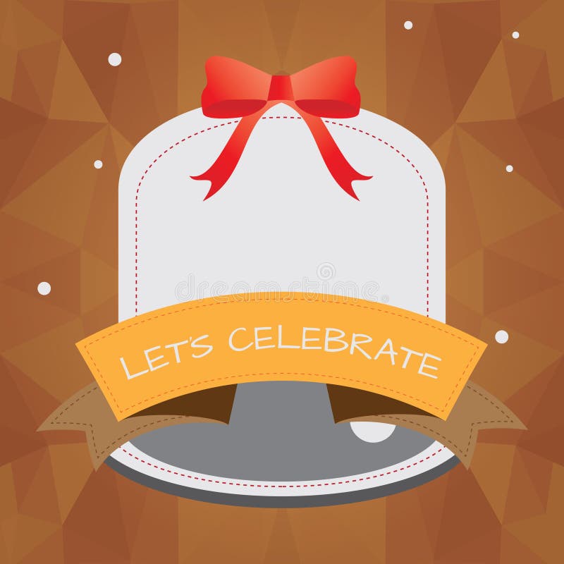 Christmas Bell Frame. Vector Illustration Decorative Background Design ...