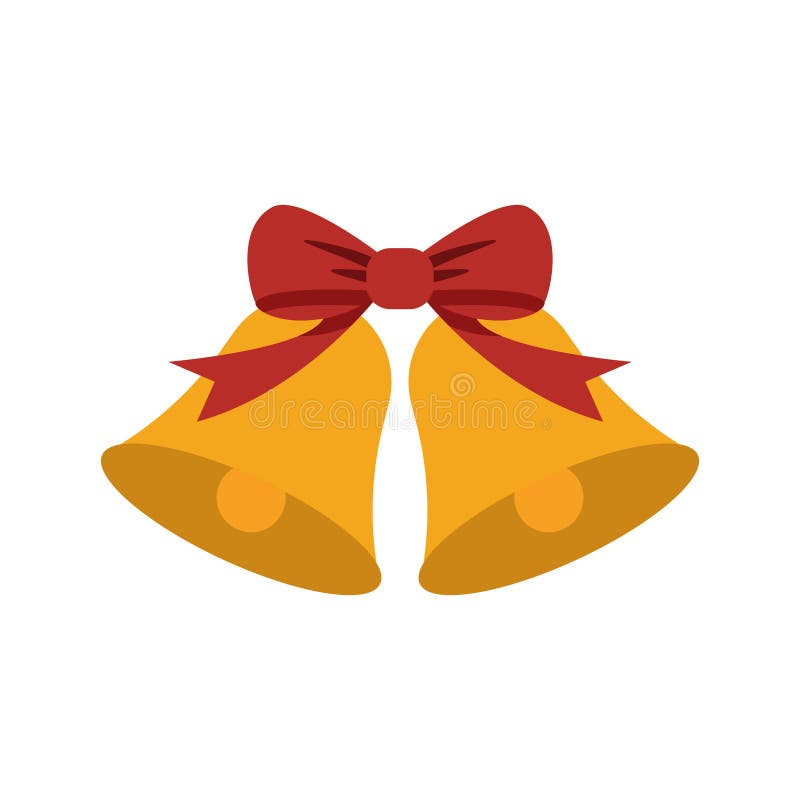 Christmas Bell Icon Vector Basic Design Simple and Modern Stock ...