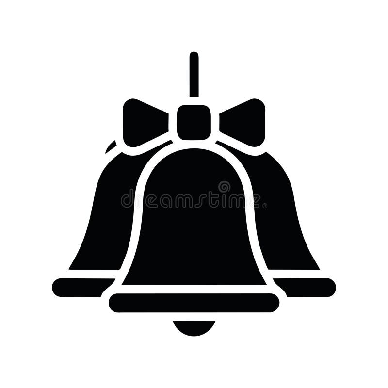 Christmas bells icon stock vector. Illustration of vector - 295535163