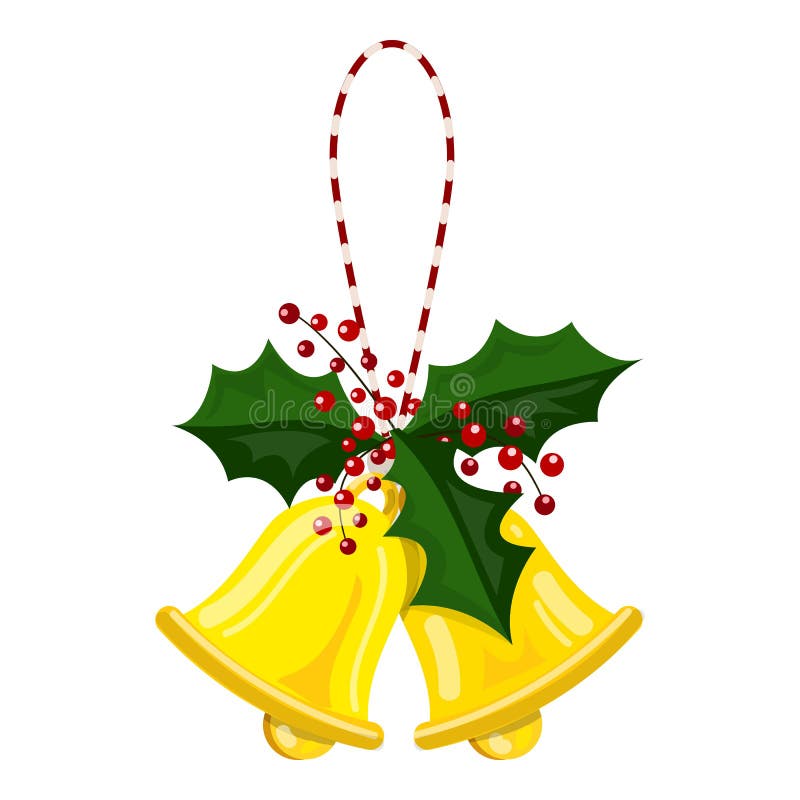 Christmas Bells Icon, Cartoon Style Stock Vector - Illustration of ...