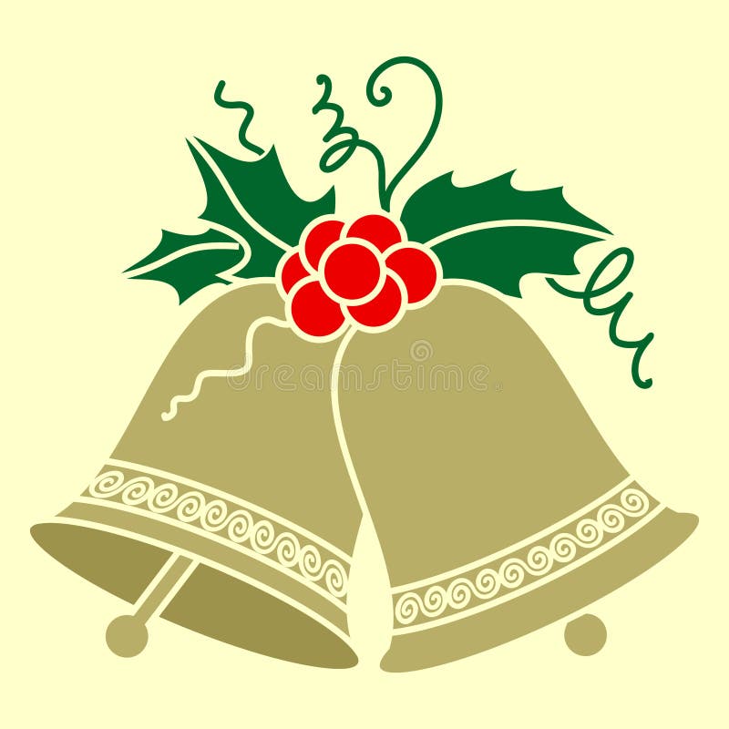 Christmas Bells Icon. Vector Illustration Stock Vector - Illustration ...