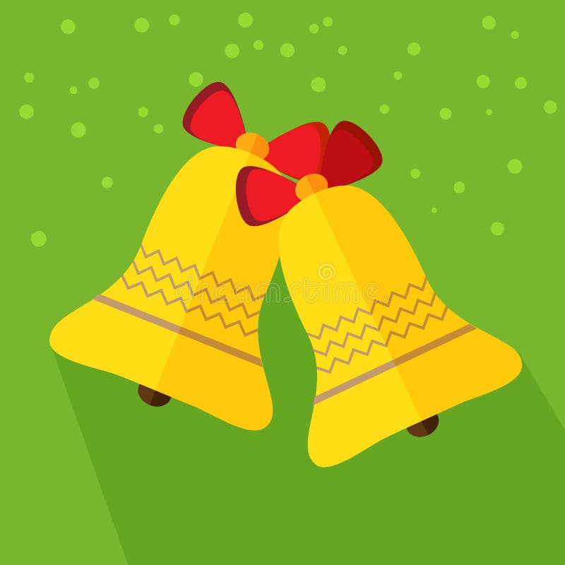 Christmas bells icon stock vector. Illustration of season - 60859101