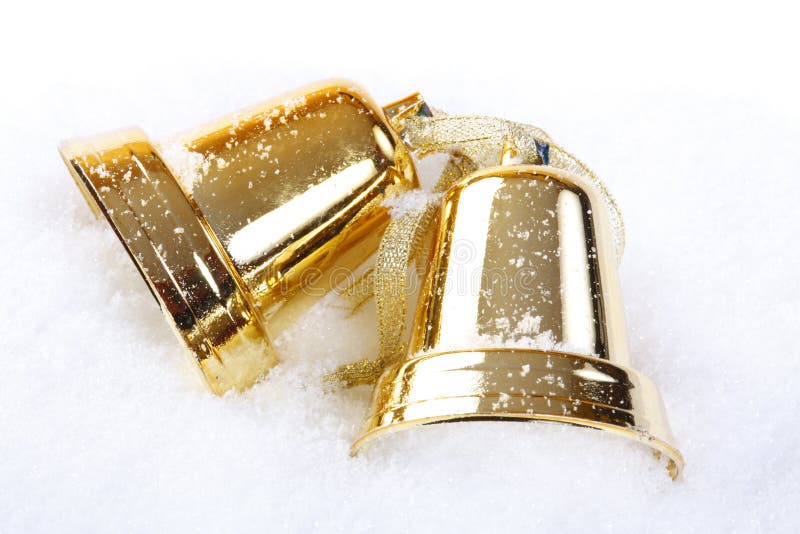 Christmas bells over snow stock image. Image of xmas, ball - 6487211